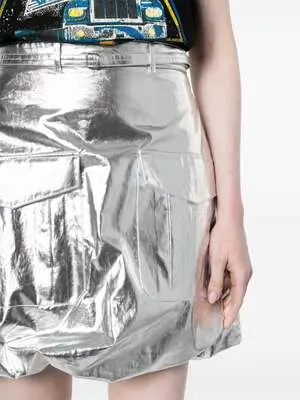 Rabanne A-line Metallic Mini Skirt