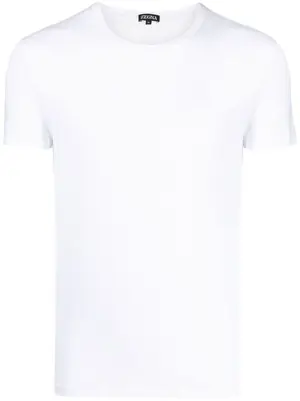 Zegna Short-sleeved Stretch-cotton T-shirt - White