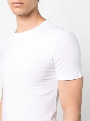 Zegna Short-sleeved Stretch-cotton T-shirt - White