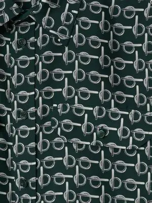 Burberry B Printed Silk Shirt