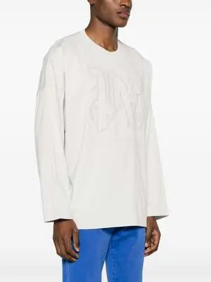 Palm Angels Monogram Cotton T-shirt - Grey