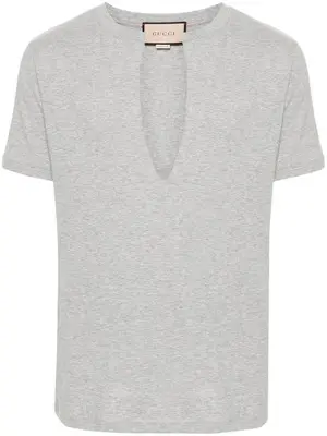 Gucci V-neck Cotton T-shirt