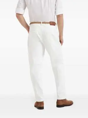 Brunello Cucinelli Garment-dyed Straight Leg Jeans