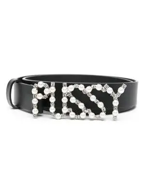 Dsquared2 Lettering-plaque Leather Belt