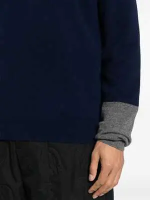 Comme Des Garçons Shirt Forever Colour-block V-neck Sweater