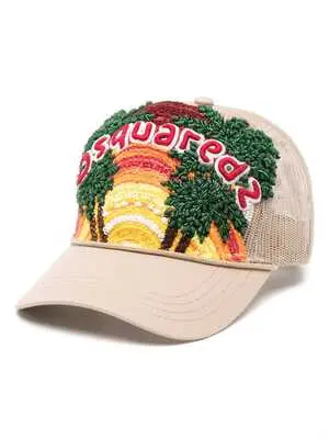 Dsquared2 Motif-embroidered Baseball Cap - Neutrals