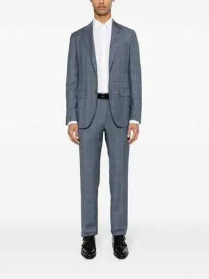 Zegna Checked Single-breasted Suit