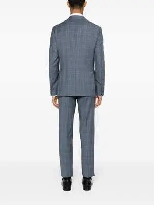 Zegna Checked Single-breasted Suit
