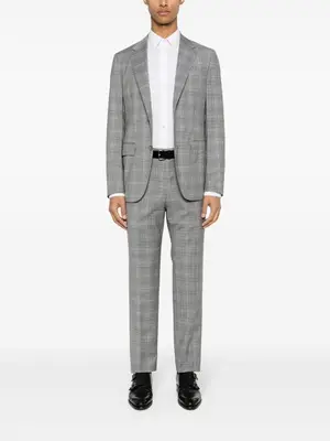 Zegna Checked Single-breasted Suit