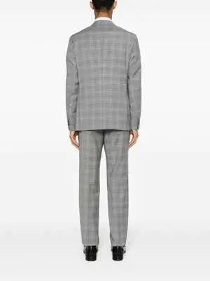 Zegna Checked Single-breasted Suit