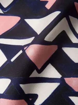 Prada Geometric-print Silk Scarf