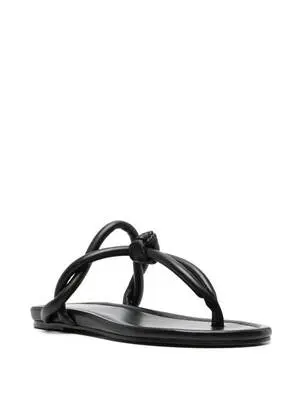 Fabiana Filippi Padded Thong-strap Sandals - Black