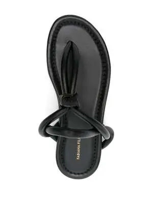 Fabiana Filippi Padded Thong-strap Sandals - Black