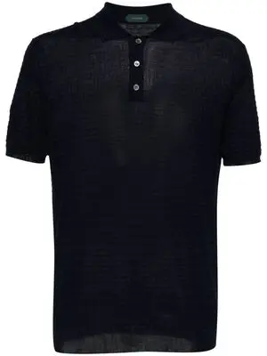ZANONE 3d-knit Cotton Polo Shirt