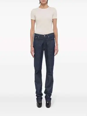 Helmut Lang Shrunken Ribbed-knit Top