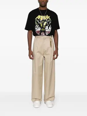 DARKPARK Pleated Straight Trousers