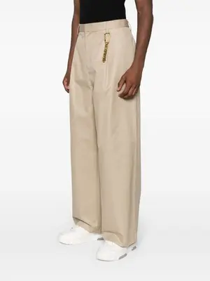 DARKPARK Pleated Straight Trousers