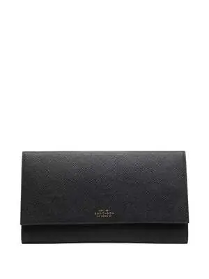 Smythson Marshall Travel Wallet - Black