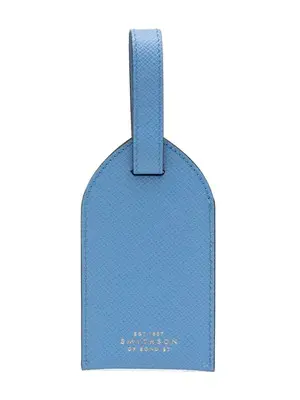 Smythson Logo-stamp Luggage Tag