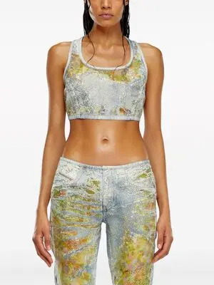 DIESEL® De-detop-fse Devoré Crop Top