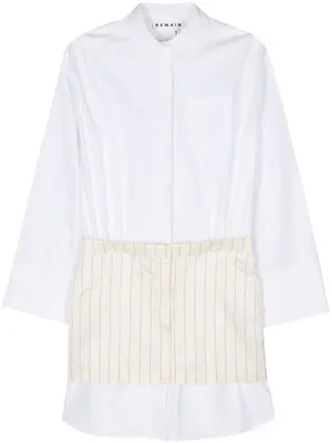 Remain Birger Christensen Layered Mini Dress - White