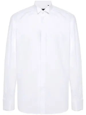 Corneliani Poplin Cotton Shirt - White