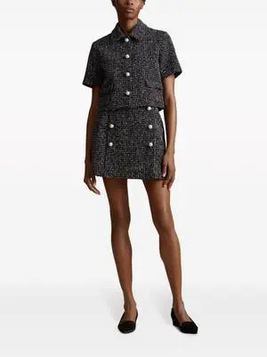 Adam Lippes Double-breasted Tweed Skirt