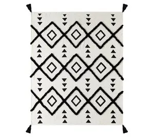 OX BAY TRADING CO. Ox Bay Trading Diamond Tufted Throw Blanket - One-color