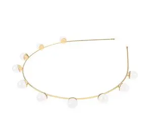 Ettika Faux Pearl Studded Headband - One-color