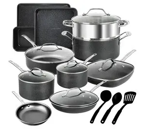 GRANITESTONE 20 Piece Cookware Set With Bakewar E & Utensils - One-color