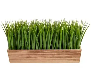 NEARLY NATURAL 20' Vanilla Grass Plant In Decor Ative Planter - One-color