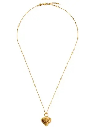 MISSOMA Ridge Heart -plated Necklace - Gold