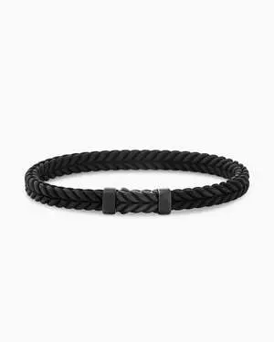 David Yurman Chevron Bracelet - Black Rubber