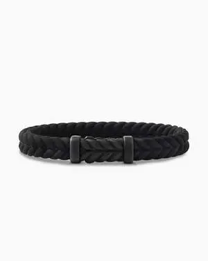 David Yurman Chevron Bracelet - Black Rubber