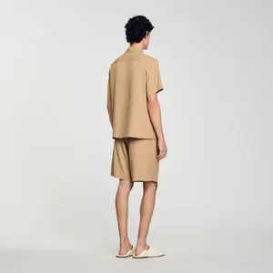 Sandro Shark Collar Shirt - Nut
