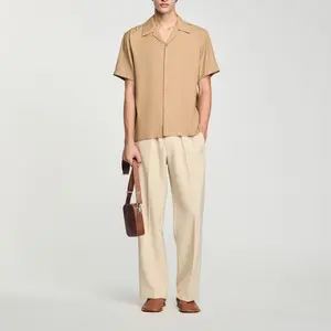 Sandro Shark Collar Shirt - Nut