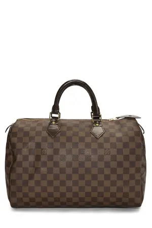 LOUIS VUITTON Damier Ebene Speedy 35 - Brown