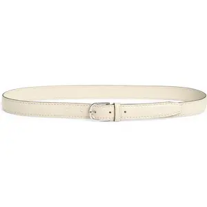 TOTEME TOTEME Slim Leather Belt Milk