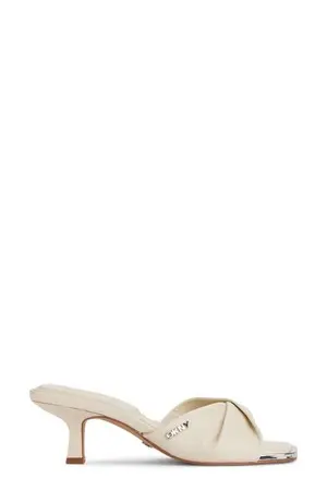 Dkny Twist Strap Kitten Heel Sandal - Bone