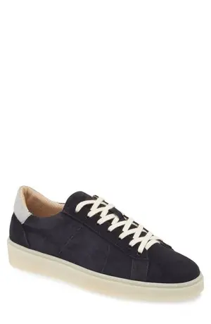 Eleventy Suede Low-top Sneakers - Navy