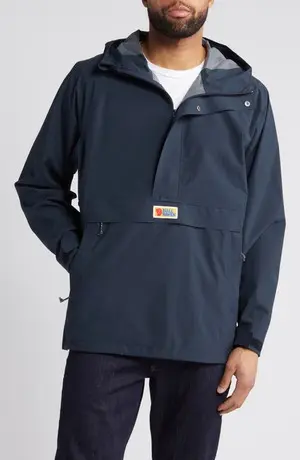 Fjallraven Vardag Water Repellent Anorak - Dark Navy