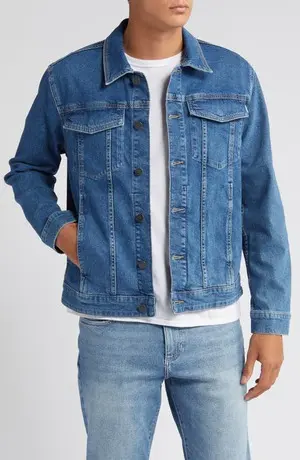 DL1961 Vaughn Denim Trucker Jacket - North Beach (performance)