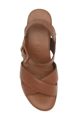 Naot Elite Platform Sandal - Caramel Leather