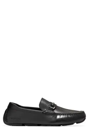 Cole Haan Grand Laser Bit Driving Loafer - Black/black