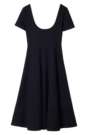 Desigual Short Sleeve Scoop Neck Midi Dress
