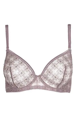 HUIT Café Fleur Underwire Bra - Taupe