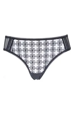 HUIT Café Fleur Bikini Briefs - Black