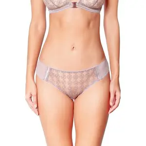 HUIT Café Fleur Bikini Briefs - Taupe