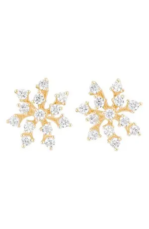 Hueb Luminus Small Diamond Stud Earrings - Rose Gold