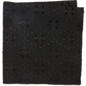CLIFTON WILSON Broderie Anglaise Cotton Pocket Square